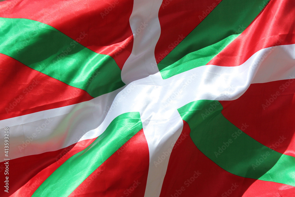 Drapeau Basque / Ikurrina Stock Photo | Adobe Stock