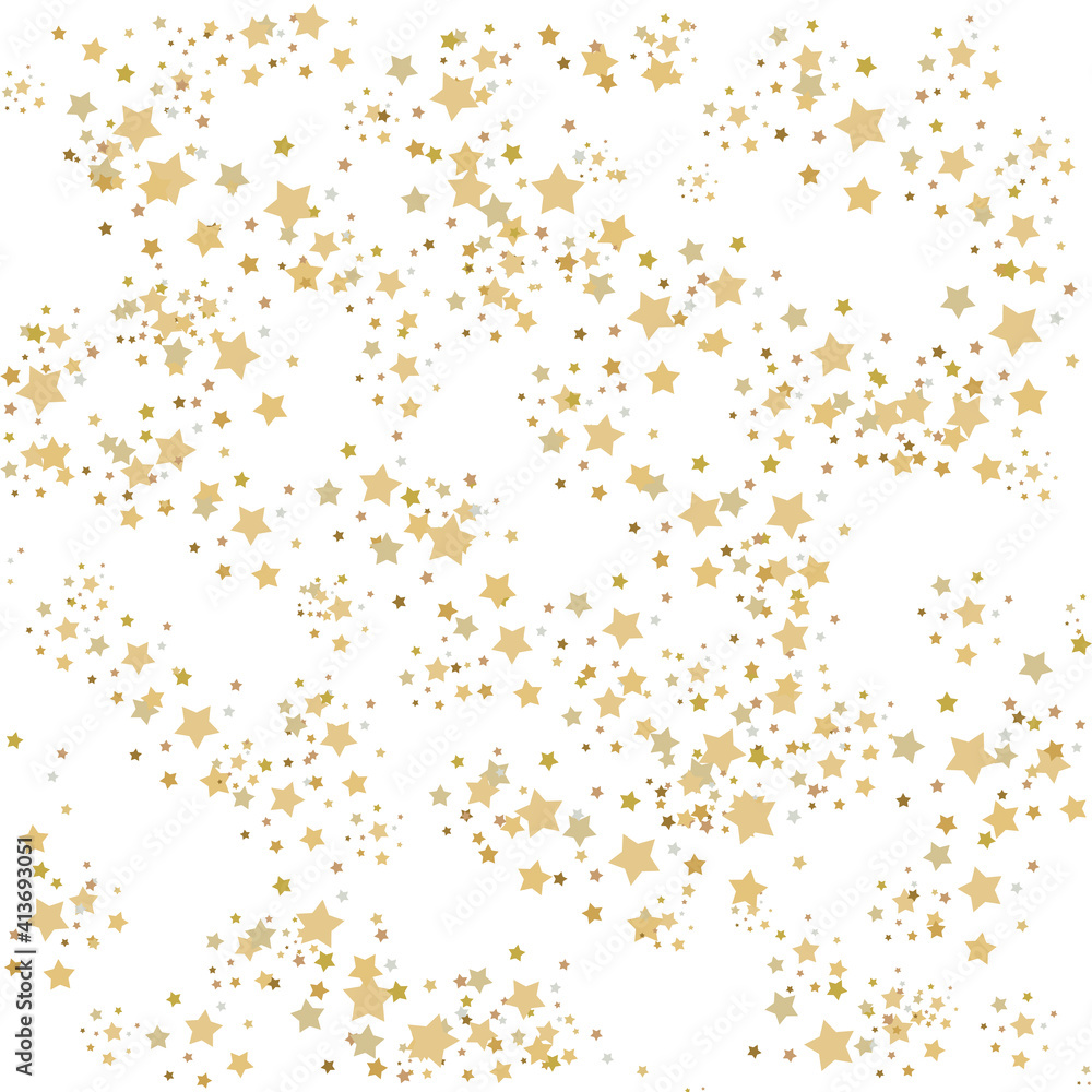 Multiple gold and silver stars arranged on white background Stock ...