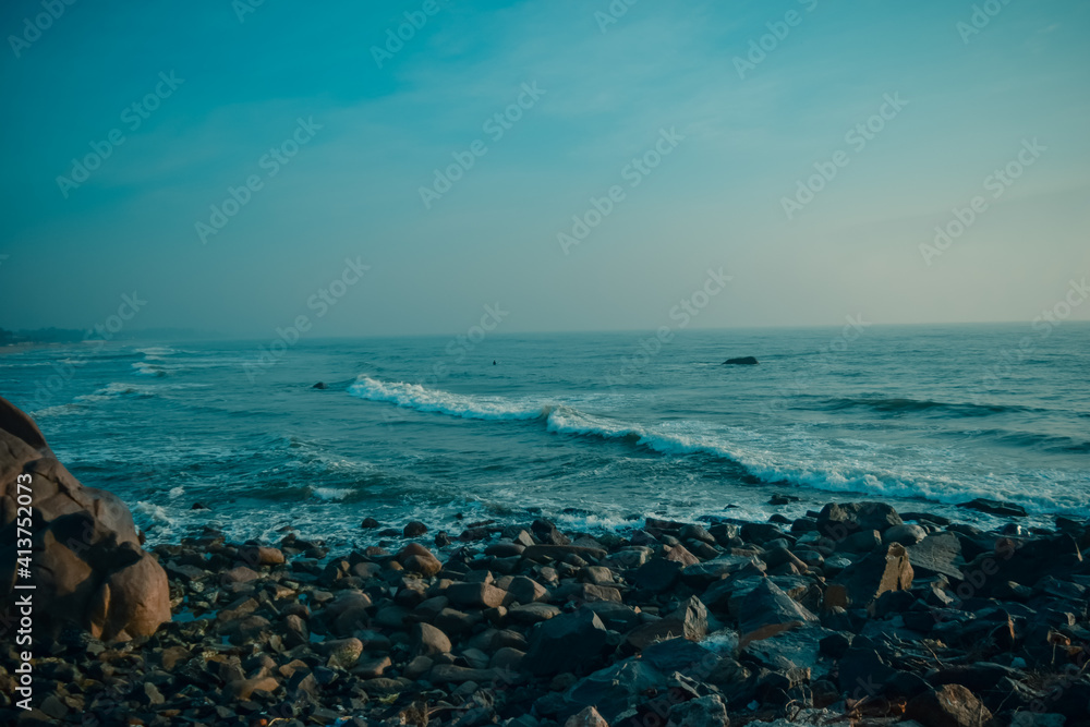 Exclusive Sea Shore Early Morning Beach Vibes Beautiful Natural ...