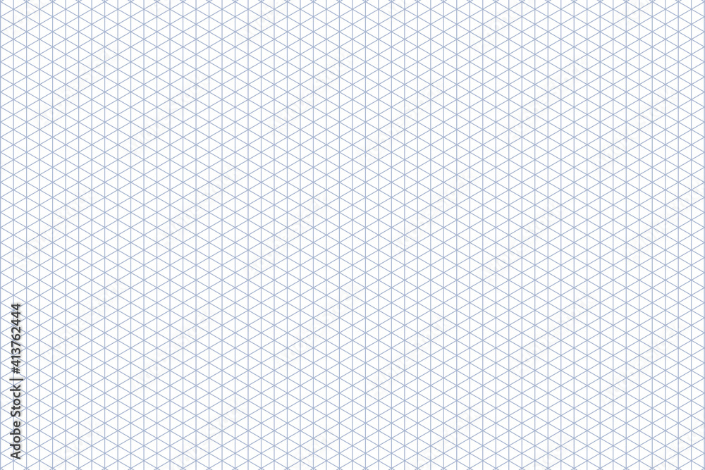 Grid paper. Isometric color grid on white background. Abstract lined ...