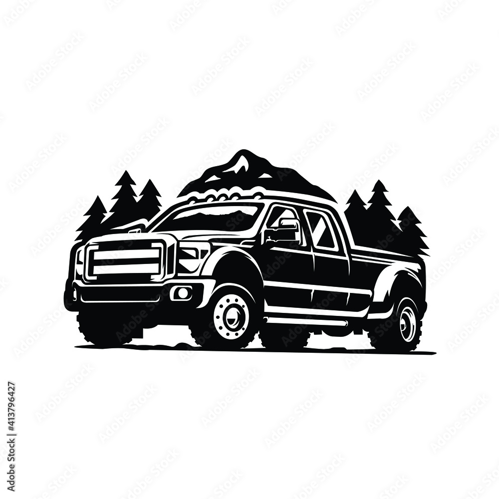 4x4 Truck Vector