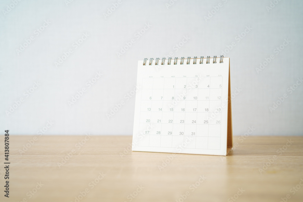 A calendar of the month. using as background business concept and ...