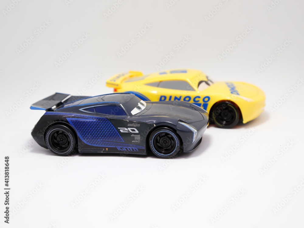 Jackson Storm and Cruz Ramirez. Villain of Cars 3. C7 Chevrolet ...