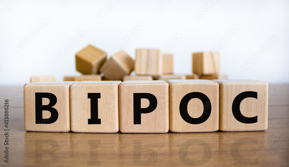 BIPOC symbol. Abbreviation BIPOC, black, indigenous and people of color ...