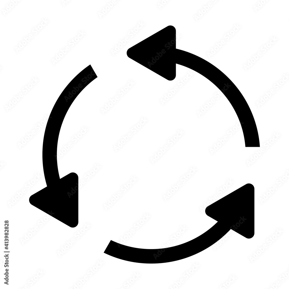 rotation arrow icon vector Stock Vector | Adobe Stock