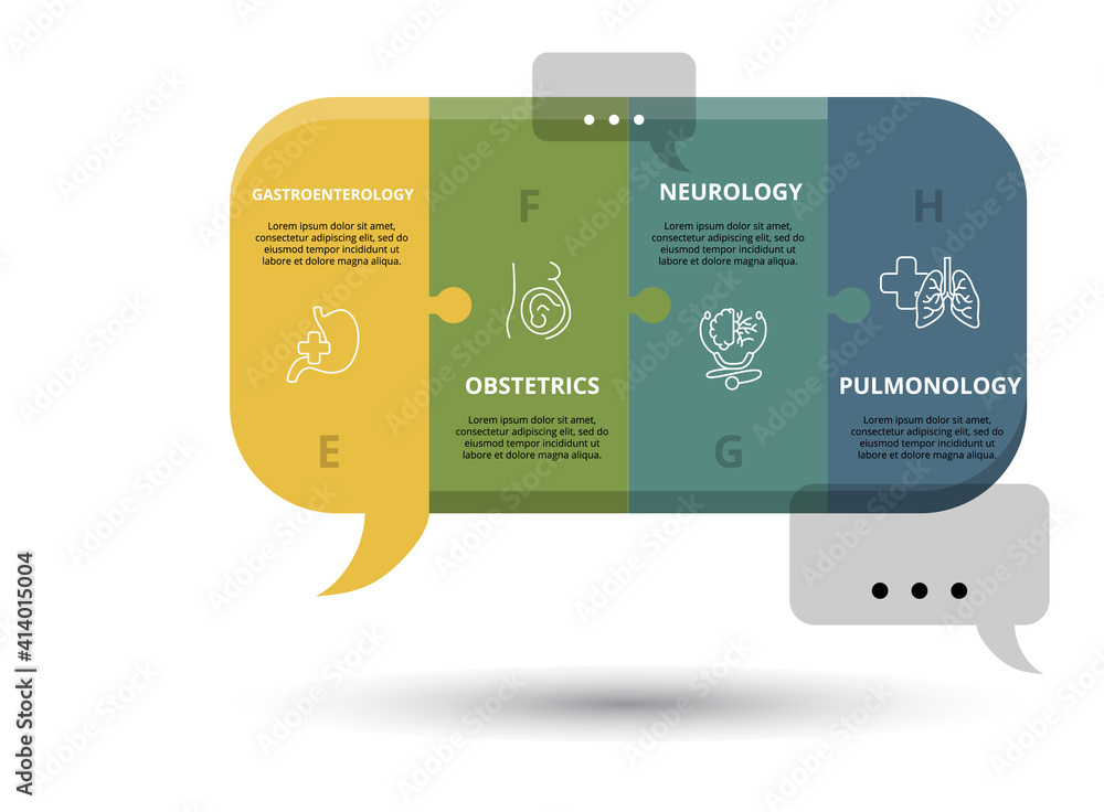 Infographic Recycling template. Icons in different colors. Include ...
