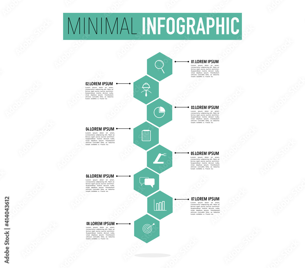 Minimal infographic design for business flowchart step process diagram ...