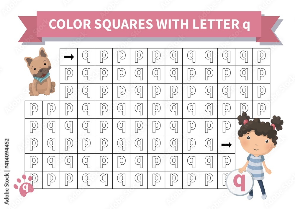 Printable game. Worksheet for kids. Exercise about letter reversals p ...