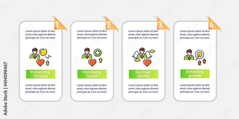 Personal growth vector infographics. Self improvement and self ...