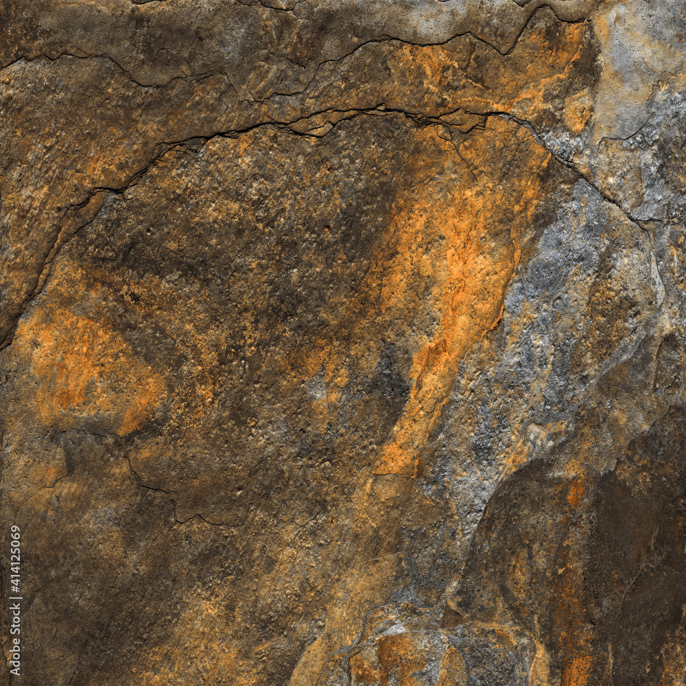 Metal Rust Stone Texture Background With Cement Effect In golden ...