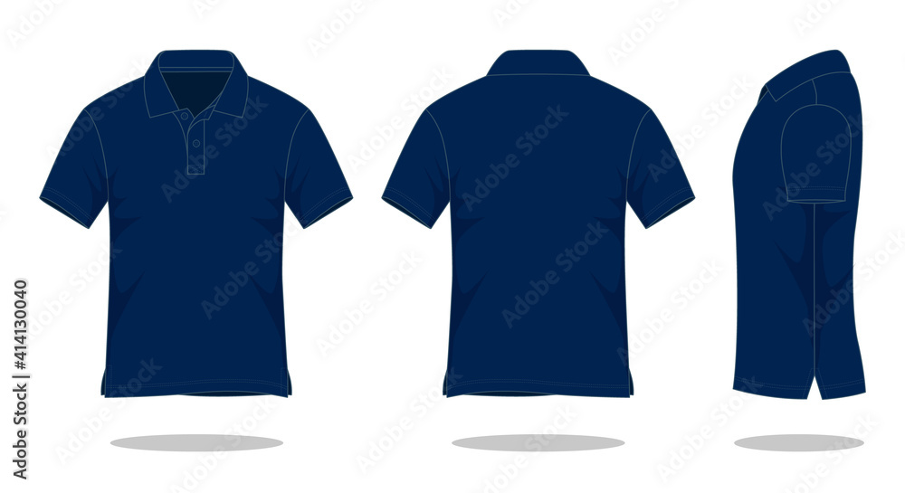 Polo Shirt Template Side