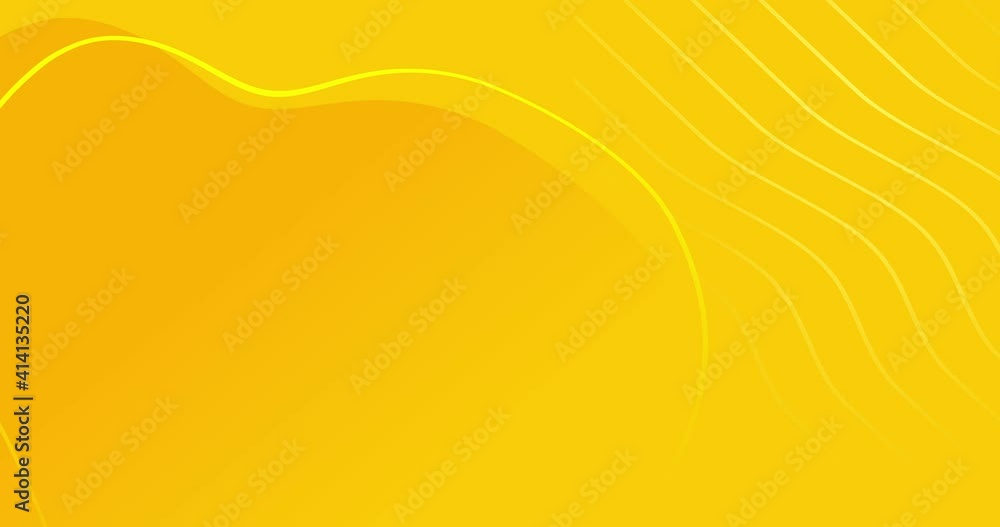 4k sunny yellow abstract circular animated wavy background. Looped ...