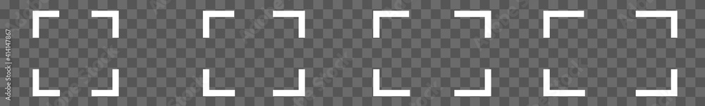 Full Screen Icon White | Fullscreen Illustration | Video Expand Button ...