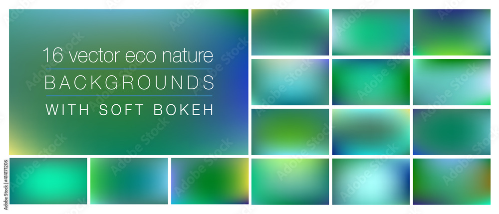 16 natural eco friendly backgrounds with soft bokeh and smooth blurry ...