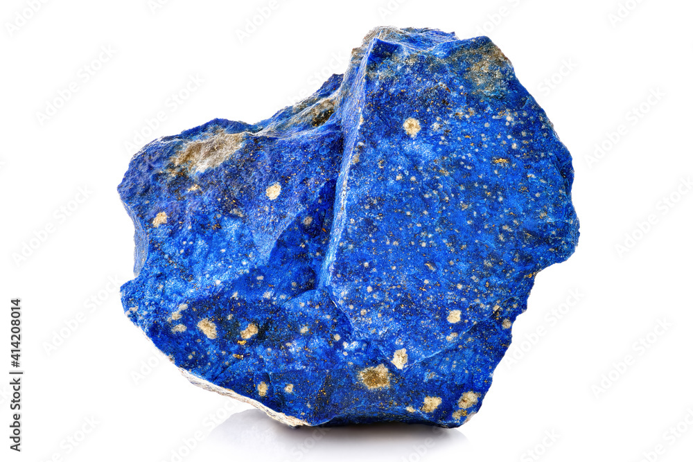 Macro shoot of piece of raw uncut Blue Lapis Lazuli Mineral stone from ...