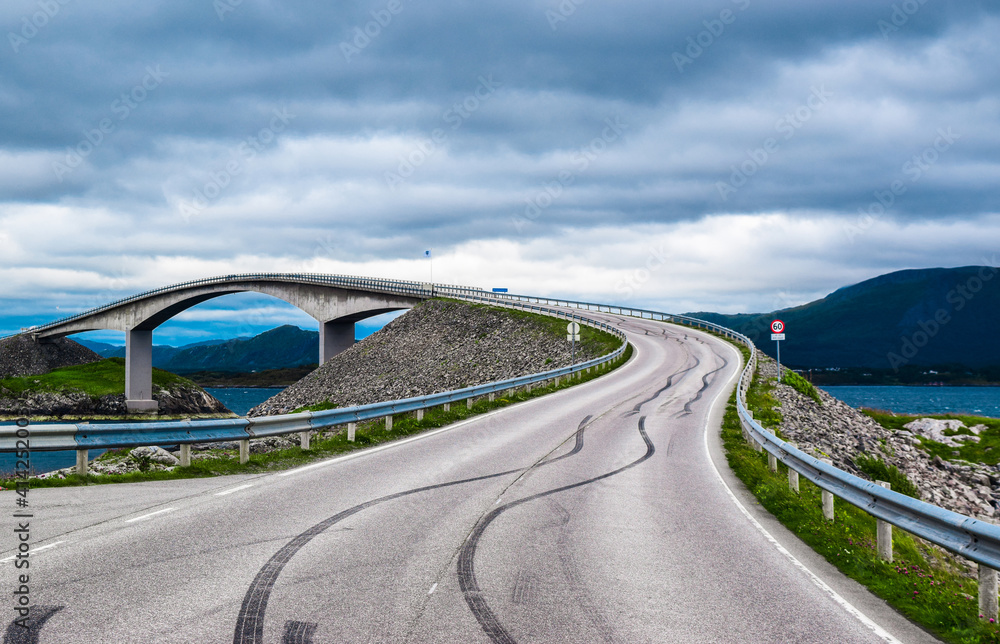 Storseisundet Bridge (Storseisundbrua) is the most famous and longest ...