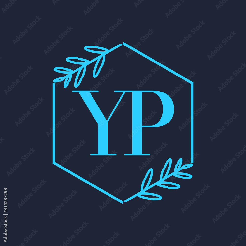 Simple Elegant Initial Letter Type YP Logo Sign Symbol Icon, Logo ...