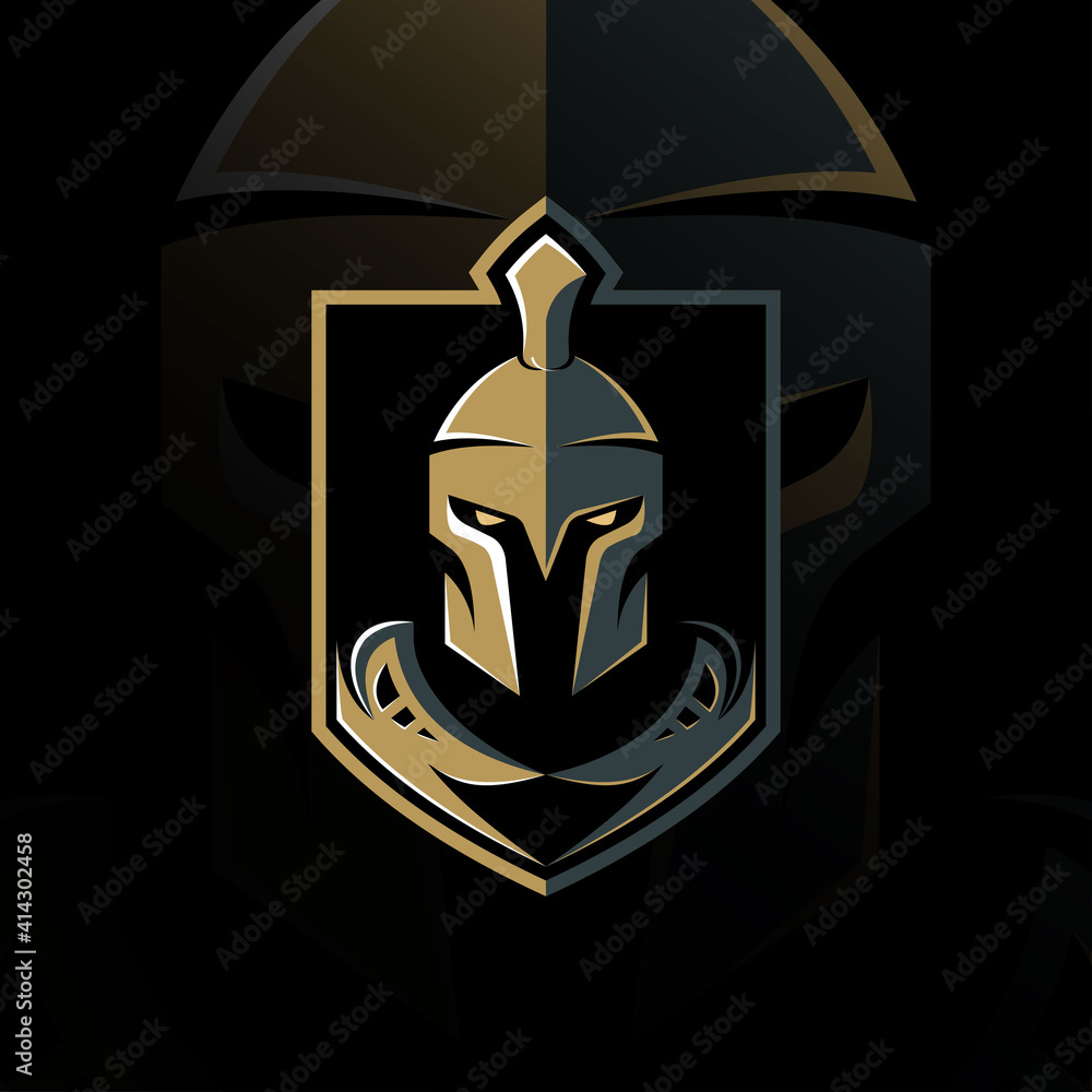 Spartan vintage logo design Stock Vector | Adobe Stock