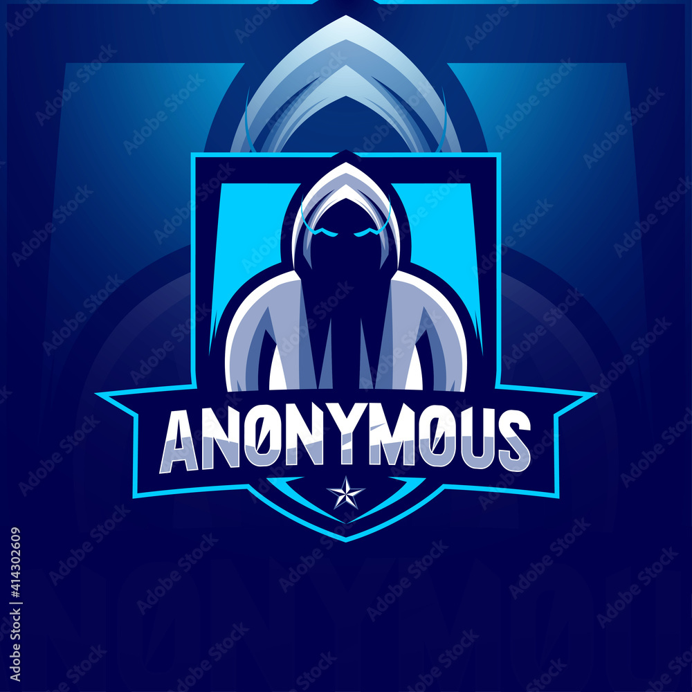 Secret anonymous mascot logo esport templates Stock Vector | Adobe Stock