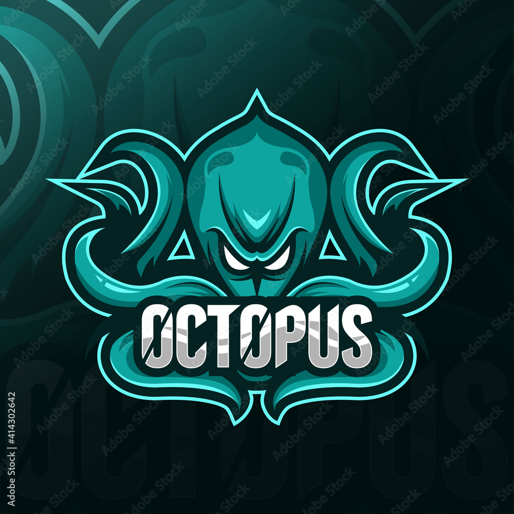 Octopus mascot logo esport templates Stock Vector | Adobe Stock
