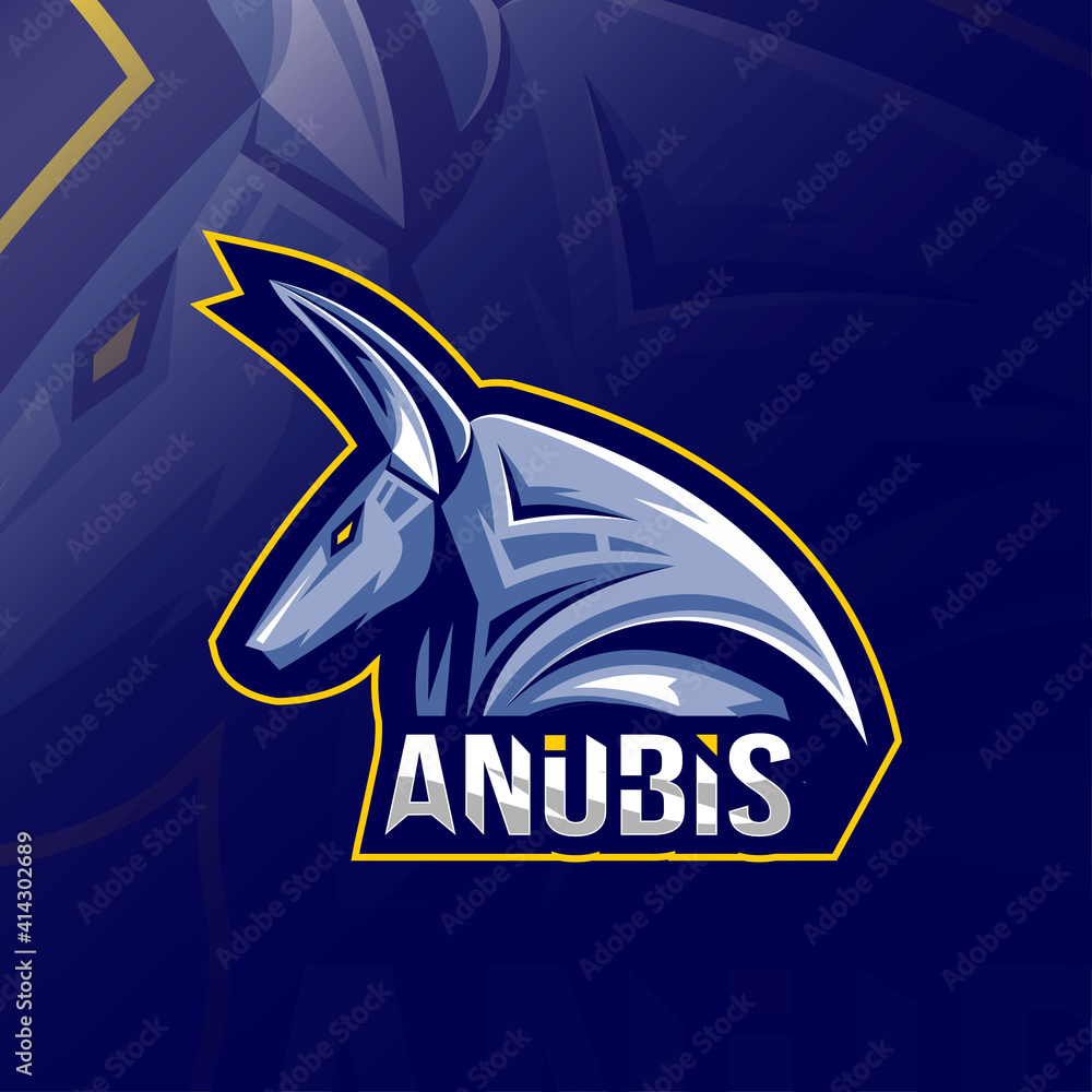 Anubis mascot logo esport templates Stock Vector | Adobe Stock