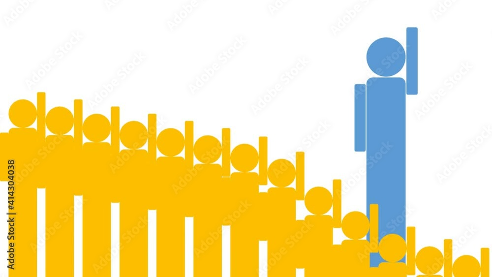 animated seamless video of symbols of the teacher and his students, or ...