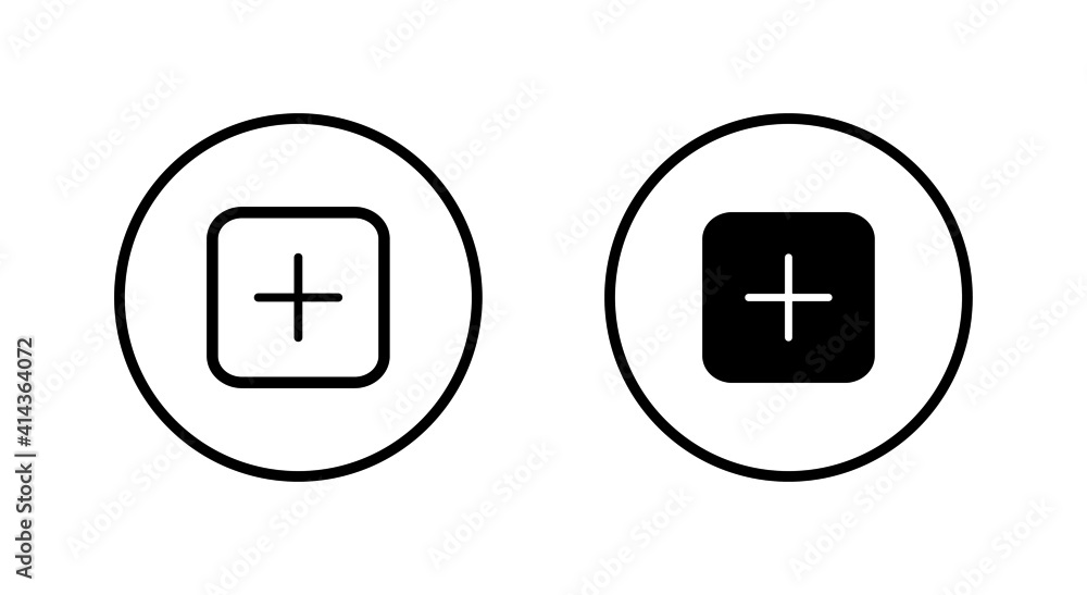 Set of icons to add images in applications and social media Stock ...