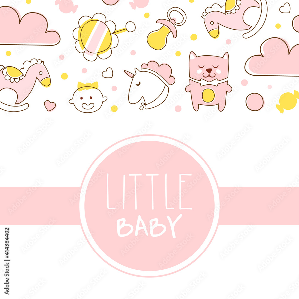 Little Baby Banner, Kids Store, Baby Shower Banner, Flyer, Brochure ...