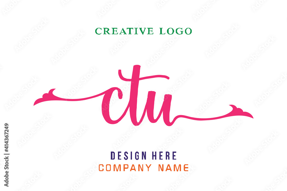 CTU lettering logo is simple, easy to understand and authoritative ...