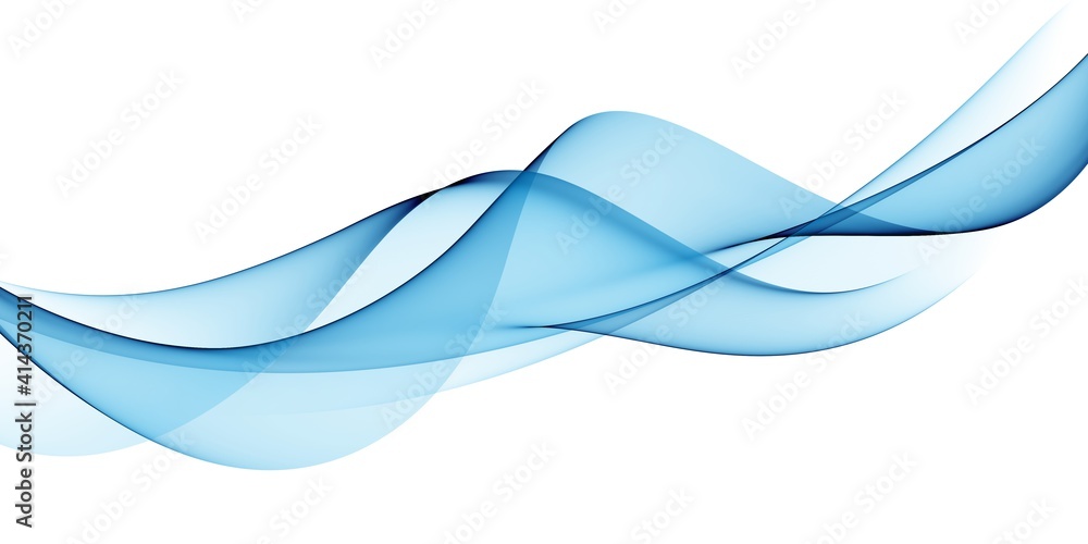Blue abstract lines swoosh wave Smooth wave border background Wave blue ...