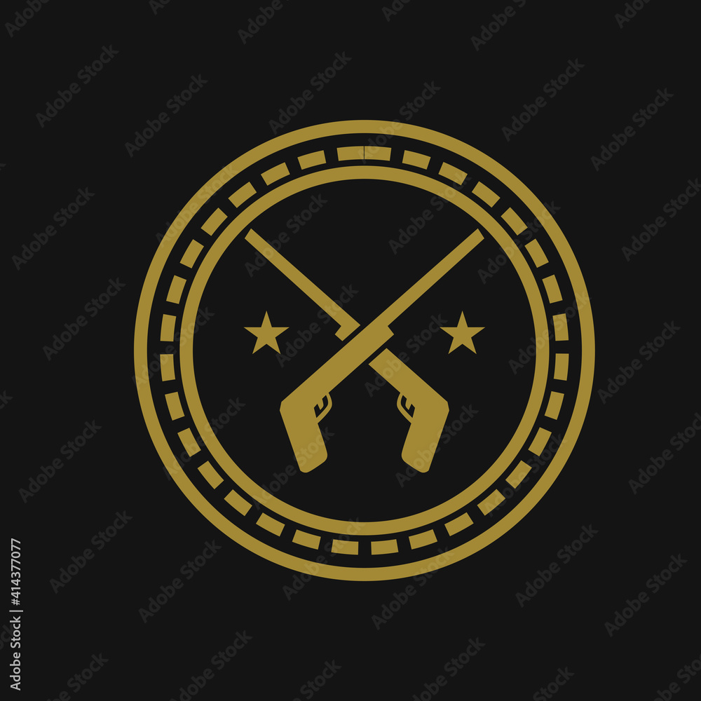 Military Armament Logo Design Vector Stock Vector | Adobe Stock