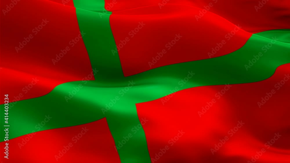 Bornholm islands flag Closeup 1080p Full HD 1920X1080 footage video ...