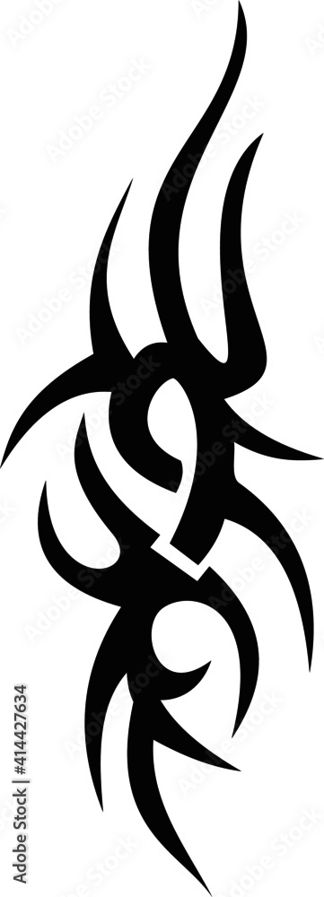 Vector symbol, ornament, tattoo. beautiful vector illustration ...