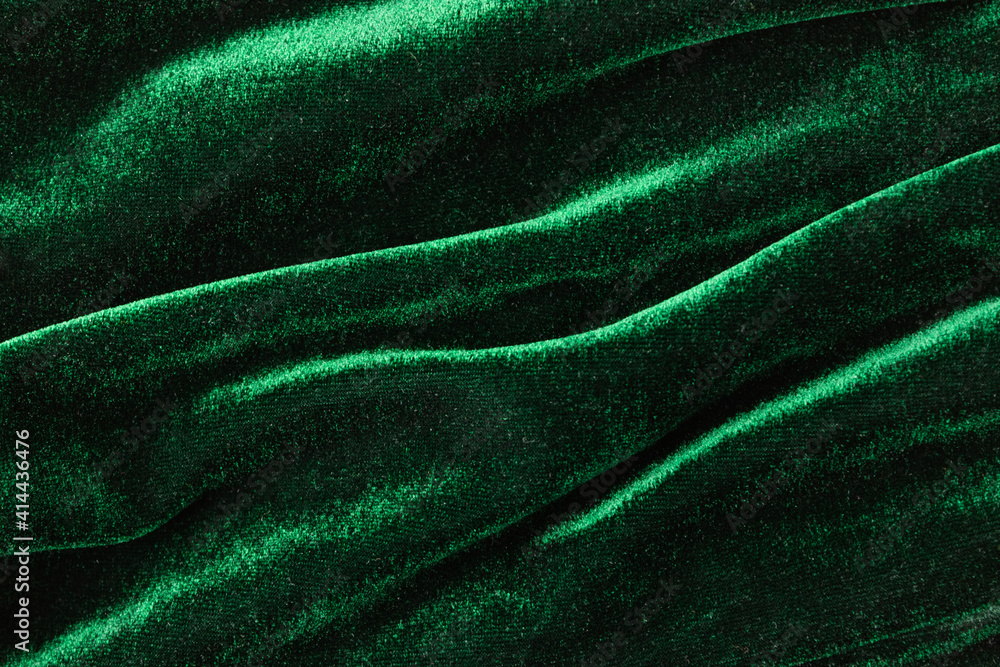 Emerald suede fabric in a fold. Texture, background Stock Photo | Adobe ...