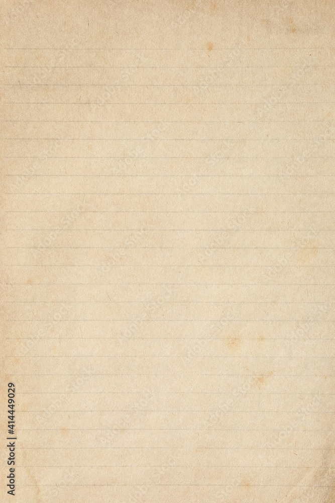 Vertical note paper texture with lines Stock Photo | Adobe Stock