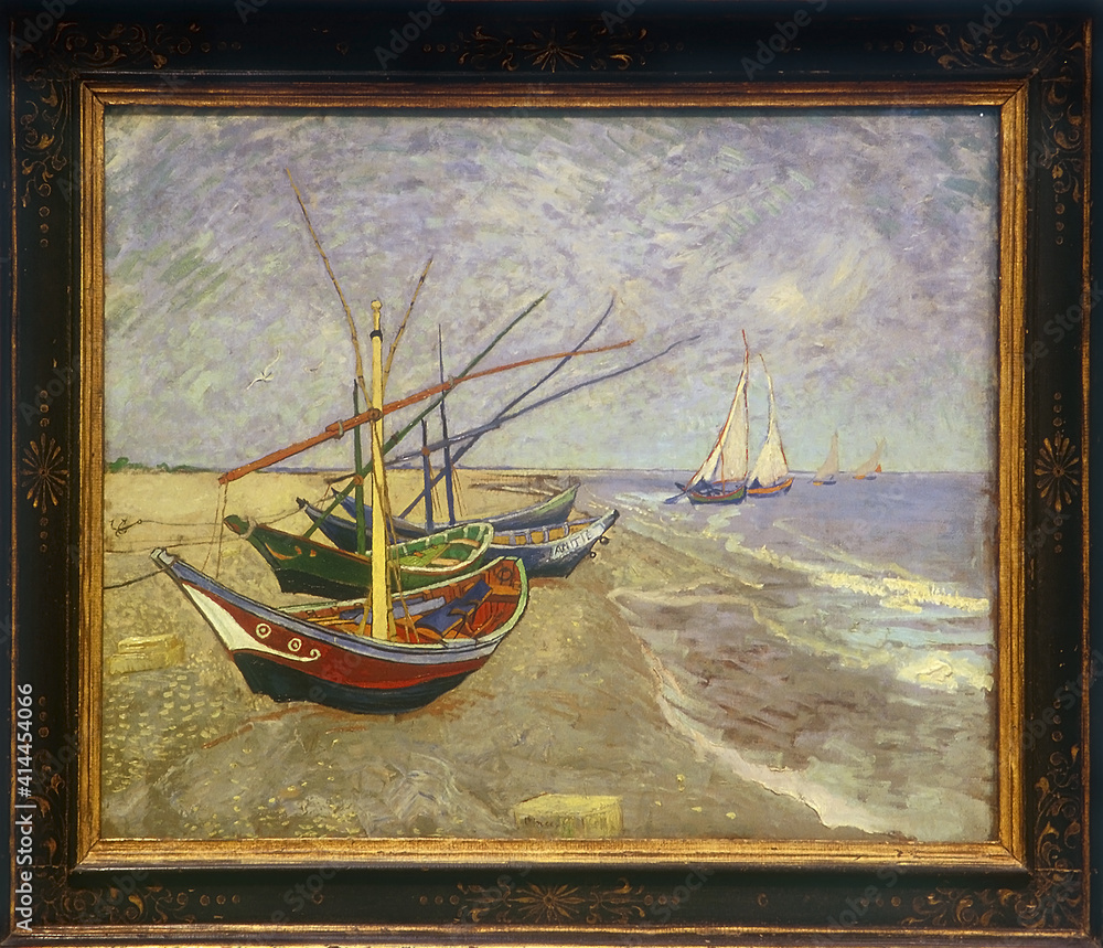 Foto de Picture of Vincent van Gogh (1853 – 1890) – Fishing boats on ...