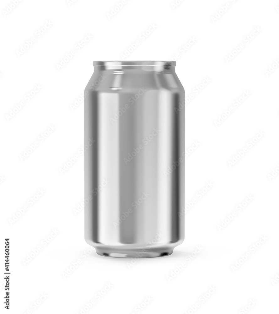 330 ml aluminum beverage drink soda can isolated on white background ...