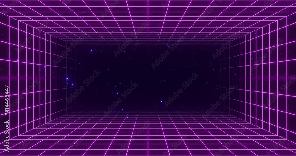 Retro purple background in 80s and 90s style. Seamless cyberpunk ...