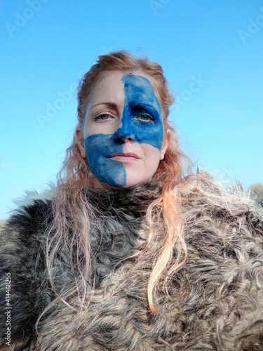 Scottish Blue War Paint