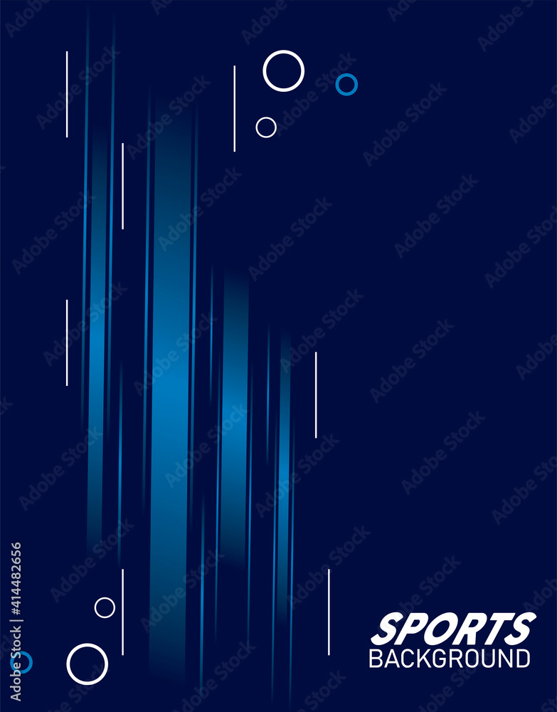 blue sport background with lettering white Stock Vector | Adobe Stock