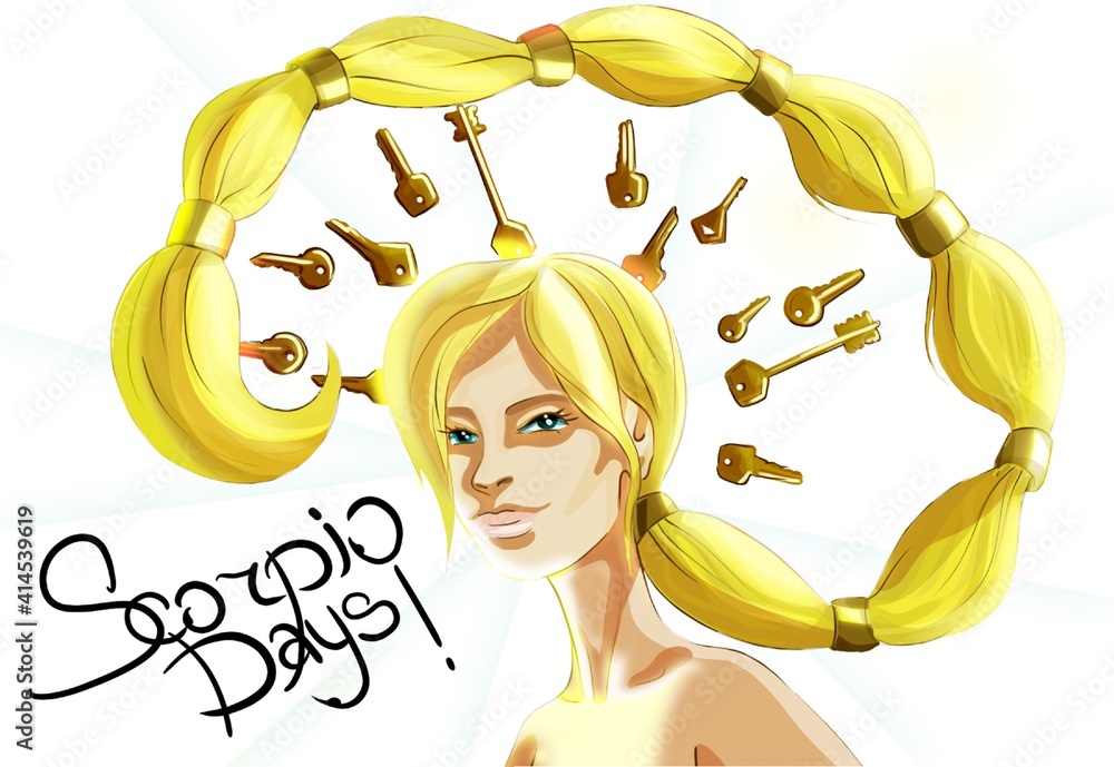 image of the zodiac signs scorpio girl with a tail in the form of a ...