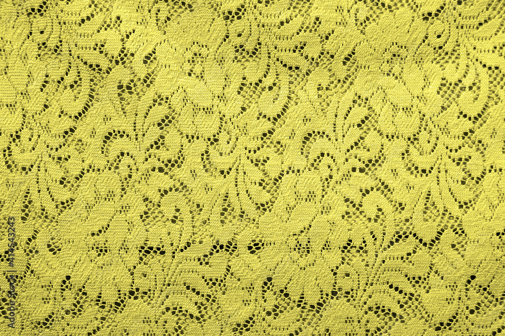 Yellow lace fabric for backgrounds, design elements and for all kinds ...