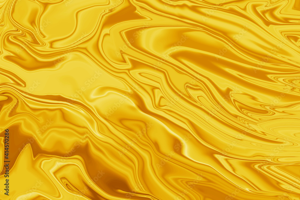 Golden liquid gold pattern for background. It can be used to represent ...