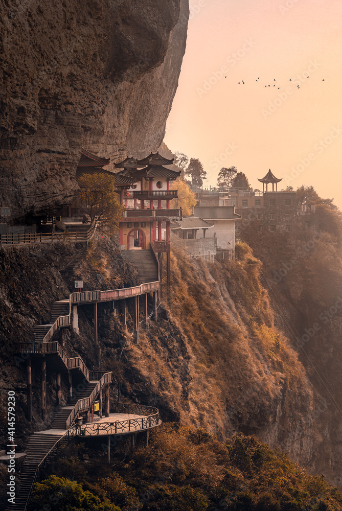 Ancient Chinese Mountain Temple