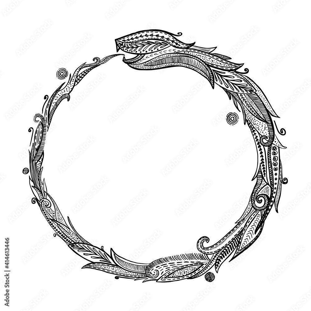 Ouroboros graphic vector illustration Stock Vector | Adobe Stock