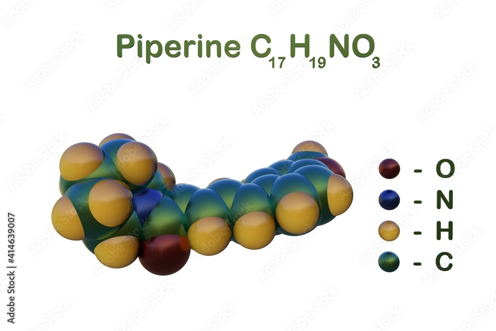 Structural chemical formula and space-filling molecular model of ...