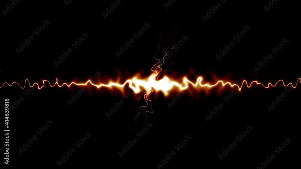 Abstract Electric impact, sparking discharge of thunderstorm. 4K ...