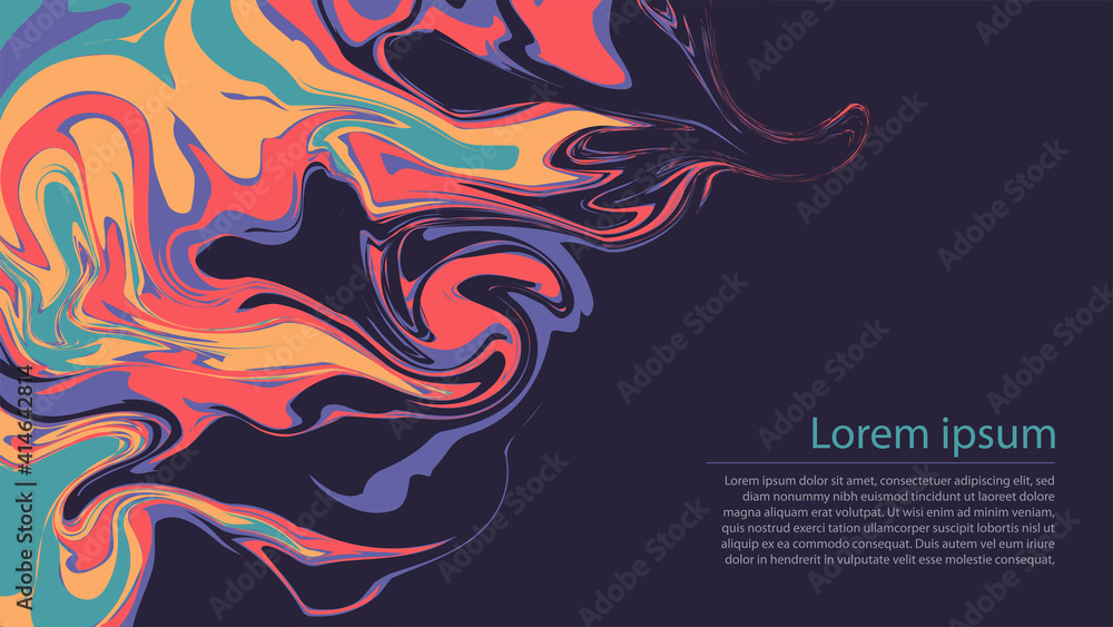 Colorful abstract liquid background. Liquid art. Vector illustration ...