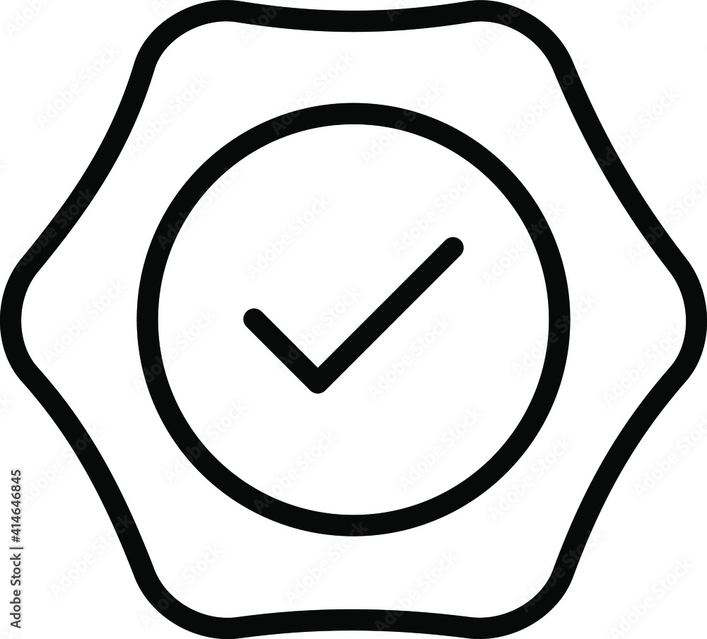 Mail Stamp with checkmark Concept Vector Icon Design, postal service ...