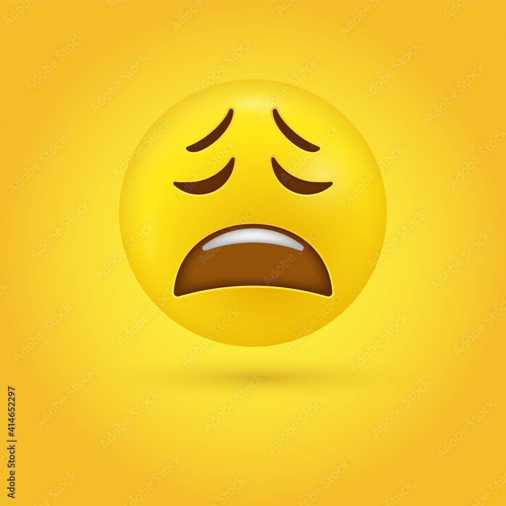 Exhausted Smiley Face